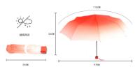 China Customized Compact 3 Folding Mini Windproof Rain Umbrella for sale