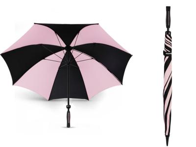 China Manual Open Windproof Pongee Straight Handle Umbrella Women Design for sale