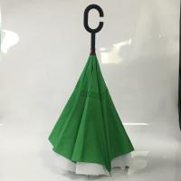 China AZO Free Double Layer 190T Polyester Reverse Close Umbrella 23 Inch Manual Open for sale