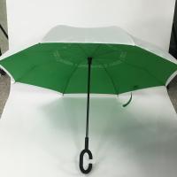 China AZO Free Double Layer 190T Polyester Reverse Close Umbrella 23 Inch Manual Open for sale