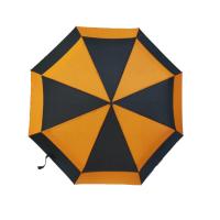 China Custom Logo Printed Pongee Double Canopy Umbrella 21 Inch Windproof UV Protection Auto Open for sale