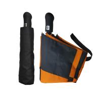 China Custom Logo Printed Pongee Double Canopy Umbrella 21 Inch Windproof UV Protection Auto Open for sale
