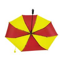 China TUV Certified Foldable Polyester 190T Windproof Mens Umbrella 21inch 8 Panels for sale