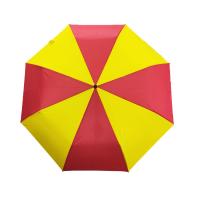 China TUV Certified Foldable Polyester 190T Windproof Mens Umbrella 21inch 8 Panels for sale