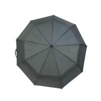 China 23 Inch Double Layer Auto Open Close 3 Folded Umbrella Polyester 190T Metal Shaft for sale