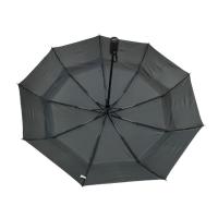 China 23 Inch Double Layer Auto Open Close 3 Folded Umbrella Polyester 190T Metal Shaft for sale