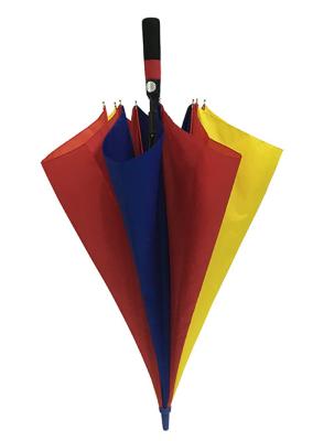 China guarda-chuva da cor do arco-íris do Pongee 190T de 130cm com reforços da fibra de vidro à venda