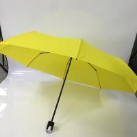 China Windproof Foldable 190T Pongee Fabric Lock Umbrella 42 Inch ARC Manual Open for sale