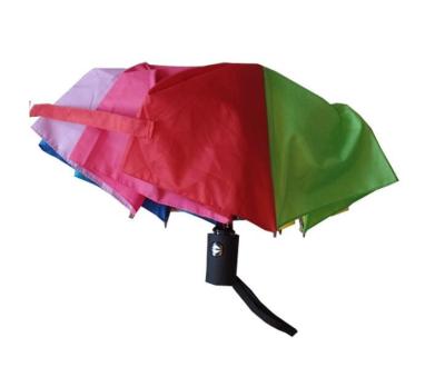 China Foldable Rainbow Pongee Auto Open And Close Umbrella 21