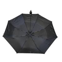 China OEM 190T Polyester Windproof Automatic Folding Umbrella 21 Inch 8 Panels for Business for sale
