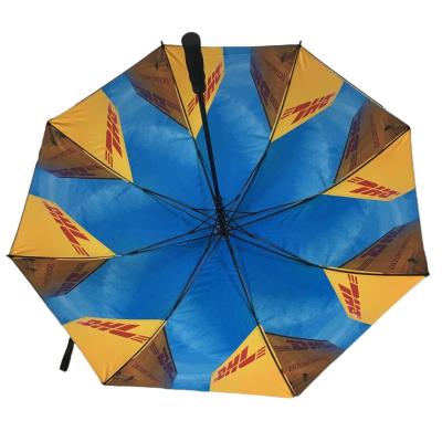 China Guarda-chuva Windproof do golfe da dupla camada do Pongee do diâmetro 130CM RPET à venda