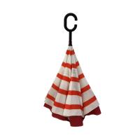 China SGS Custom 21-Inch Reverse Inverted Umbrella with Double Layer Pongee Fabric - 190T Polyester with Metal Frame for sale