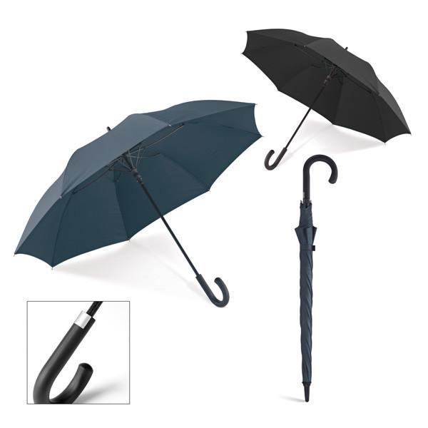 25-inch auto open windproof umbrella with fiberglass frame