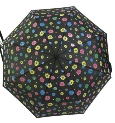 China BSCI 190T Polyester Fabric Magic Printing Three Folding Umbrella for sale