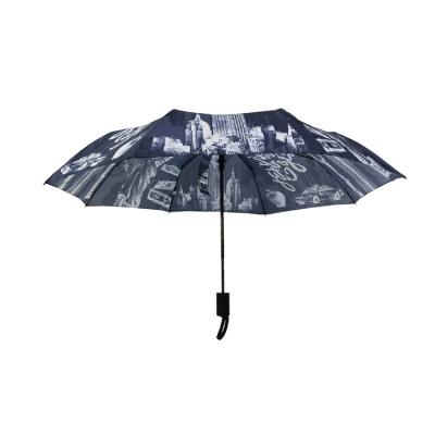 China Digital Printing 21inch Pongee 190T 3 Folding Umbrella OEM for sale