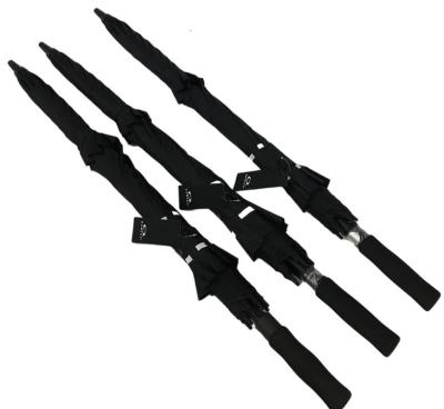 China Pongee Manual Open Double Layer Golf Umbrella With Fiberglass Ribs for sale