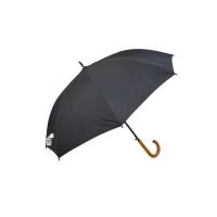 China Double Layer Wooden Handle Waterproof Auto Open Umbrella 23inch 8 Panels Polyester 190T for sale