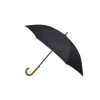 China Double Layer Wooden Handle Waterproof Auto Open Umbrella 23inch 8 Panels Polyester 190T for sale