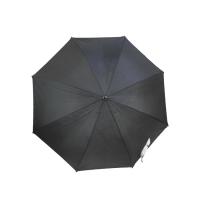 China Double Layer Wooden Handle Waterproof Auto Open Umbrella 23inch 8 Panels Polyester 190T for sale