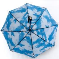 China 95cm 190T Pongee Fabric Automatic Open Close Foldable Umbrella with Rubber Handle for sale
