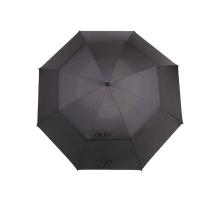 China Customized Semi Automatic Golf Umbrella 27 Inch Double Canopy Windproof Waterproof for sale