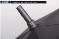 China Customized Semi Automatic Golf Umbrella 27 Inch Double Canopy Windproof Waterproof for sale