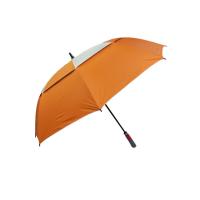 China Double Layers 27 Inch Golf Umbrella Auto Open Windproof with Custom Logo for sale