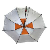 China Double Layers 27 Inch Golf Umbrella Auto Open Windproof with Custom Logo for sale