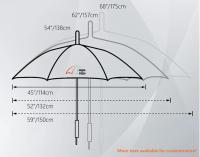 China Double Layers 27 Inch Golf Umbrella Auto Open Windproof with Custom Logo for sale