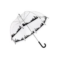 China Transparent Dome Shape Automatic PVC Apollo Umbrella 23 Inch 8K Custom Logo for sale