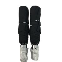 China Windproof Double Fiberglass Ribs Umbrella Black 95cm Automatic Open Close for sale