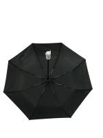 China Windproof Double Fiberglass Ribs Umbrella Black 95cm Automatic Open Close for sale