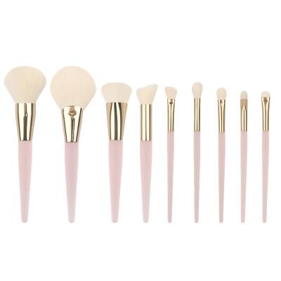 China Angular Blush Angular Blush 9pcs Acrylic Handle Synthetic Hair Makeup Brushes Set Eye Shadow Powder Foundation Concealer Cosmetic Luxury Makeup Brush Set for sale