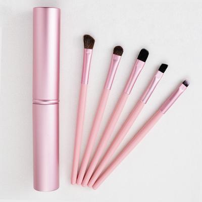 China Smudge Brush Smudge Brush 5pcs Makeup Brushes Set for Eye Shadow Brush Makeup Beauty Tools  with Storage Bucket for sale