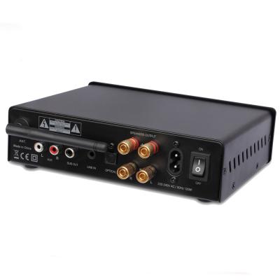 China Hi-Fi Mini Stereo Audio Power Amplifier Dual Channel Bluetooth Integrated Receiver Amplifier for sale