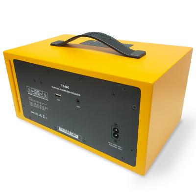 China Alto-falante Bluetooth de madeira de 80W com TWS e bateria recarregável à venda