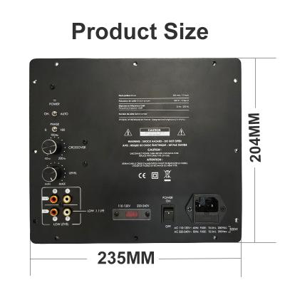 China 250W Output Power Subwoofer Plate Amplifier with 20-200 Hz Frequency Response and <1% Total Harmonic Distortion for sale