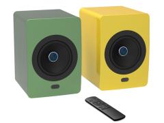 Estante de livros com energia Bluetooth TWS alto-falantes Armário de madeira sem fio HiFi Stereo alto-falante