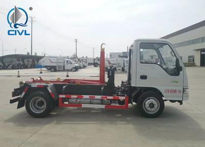 Cina camion di immondizia del camion di immondizia del braccio di gancio 4m3/automobile dei rifiuti/braccio di tirata/camion della pattumiera/vagone del recipiente in vendita