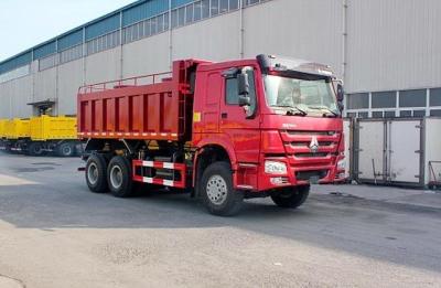 Cina Autocarro con cassone ribaltabile resistente rosso dell'euro III di grande potere HOWO 6X4 per scaricare in vendita