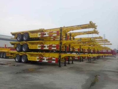 Cina RIMORCHIO DI SCHELETRO DEL TRATTORE DI 3 AXLES/60T, 40 PIEDI RIMORCHIO DEI SEMI DEL CONTENITORE DA 45 PIEDI in vendita