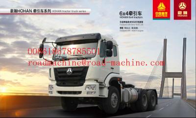Cina Camion del motore primo di 10 gomme della marca di SINOTRUK HOWO A7 con le traversine ed il condizionatore d'aria del doppio di 6X2 420hp in vendita