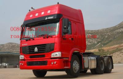 Cina Camion del motore primo di 10 gomme della marca di SINOTRUK HOWO A7 con le traversine ed il condizionatore d'aria del doppio di 6X2 420hp in vendita