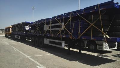 Cina 3 rimorchio resistente dei semi del contenitore degli assi 40Ft per trasporto/in basso il camion a base piatta in vendita