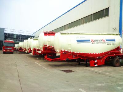 Cina Cemento materiale Bulker degli assi dell'autocisterna 3 di trasporto della polvere con volume 60CBM in vendita