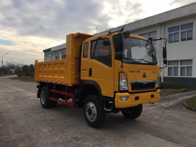Cina Sinotruk Homan 4x2 interasse 3450mm di colore di giallo dell'autocarro con cassone ribaltabile da 10 tonnellate in vendita