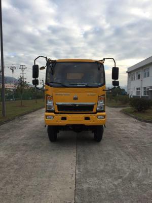 Cina Sinotruk Homan 4x2 interasse 3450mm di colore di giallo dell'autocarro con cassone ribaltabile da 10 tonnellate in vendita