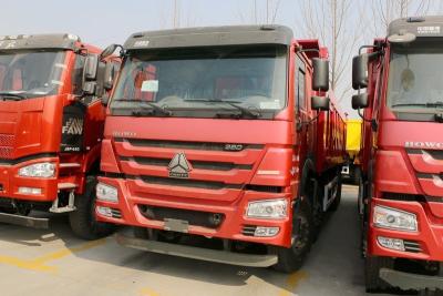 中国 赤い色のSinotruck Howo 8x4の12車輪のダンプ トラック容量40ton 販売のため