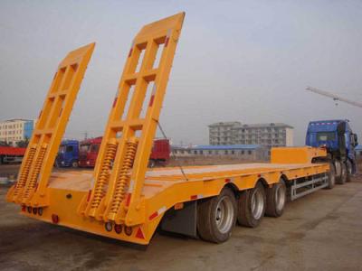 Cina Trasporto del rimorchio basso del letto piano di iso ccc del macchinario di costruzione con 3 assi di FUWA, assi di BPW in vendita