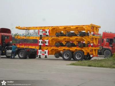 Cina rimorchi del collo d'oca di Lowboy degli assi di lunghezza 3 di 12M con 2/tipo serrato a 3 pollici perno di sterzaggio in vendita